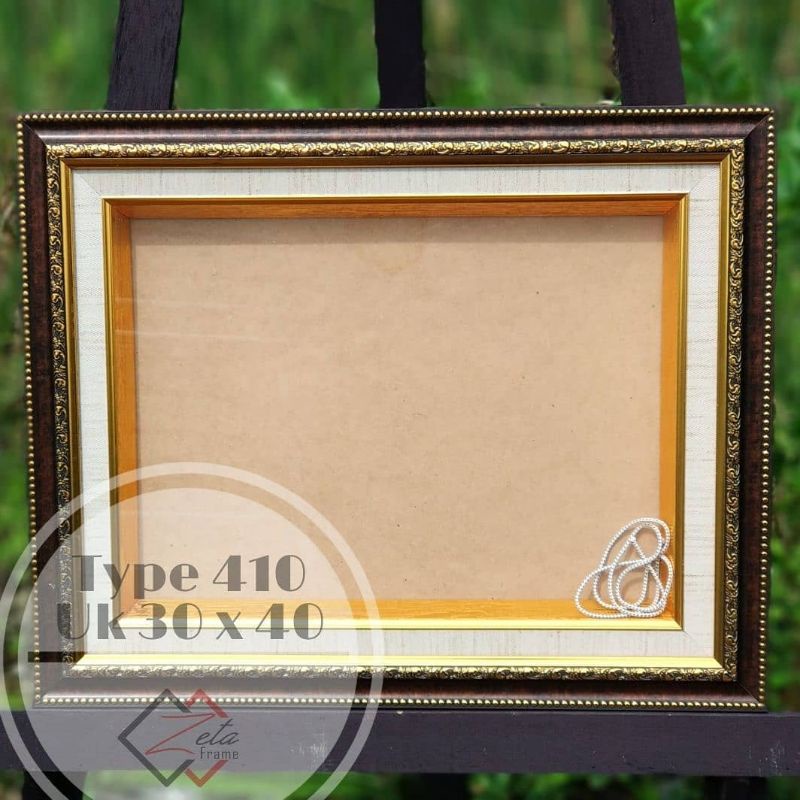 Jual Tipe 410 Coklat Gold dobel linen uk. 30x40 - Pigura mahar ukir ...
