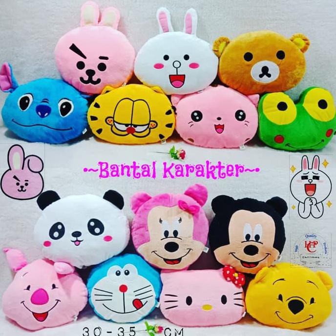 Jual BONEKA / Bantal karakter doraemon panda pooh hello kitty keroppi ...
