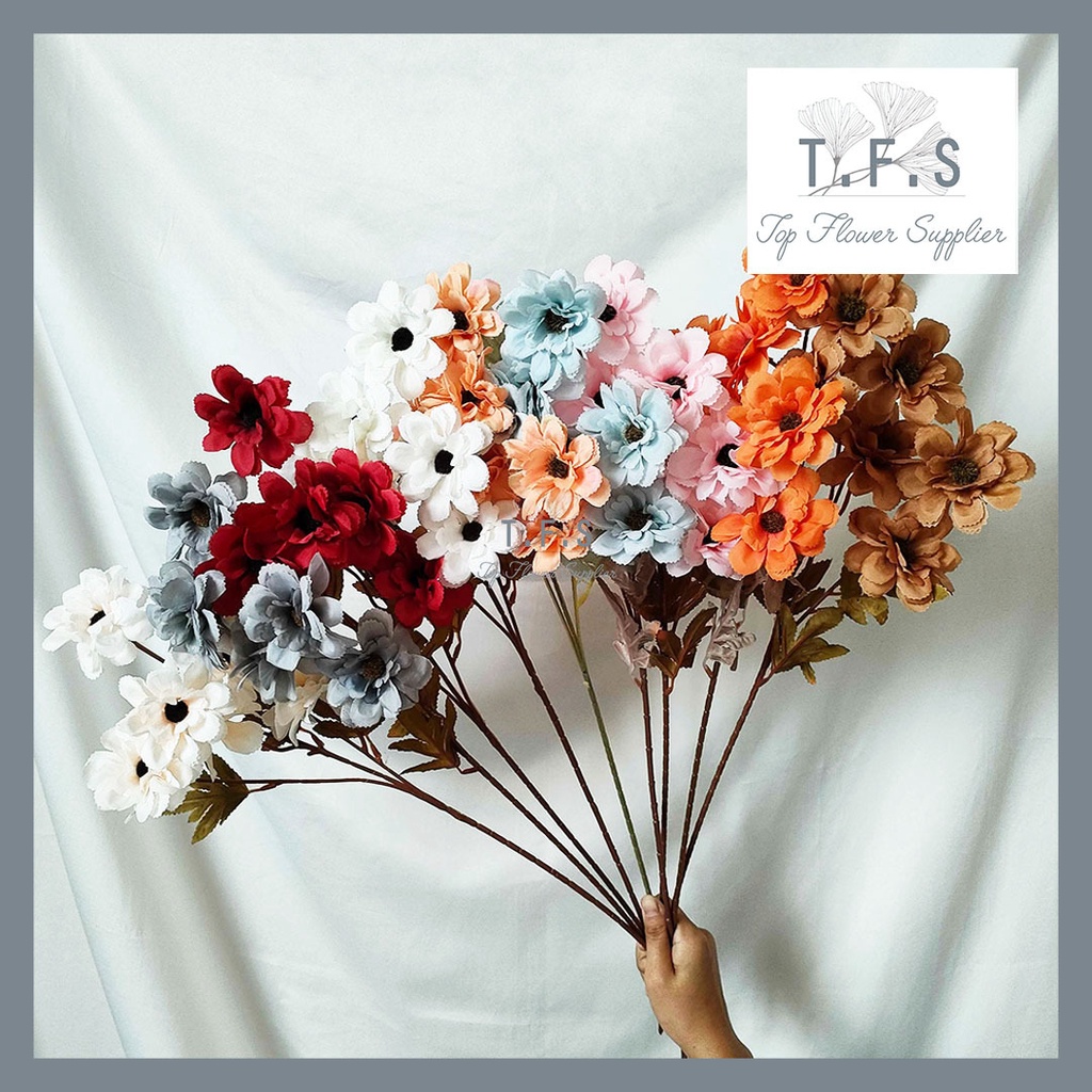 Jual Artificial Flower Butter Daisy Bunga Palsu Plastik imitasi ...