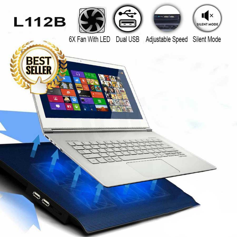 Jual Cooling Pad Laptop Cooler Fan Tatakan Kipas Pendingin Laptop 6 ...