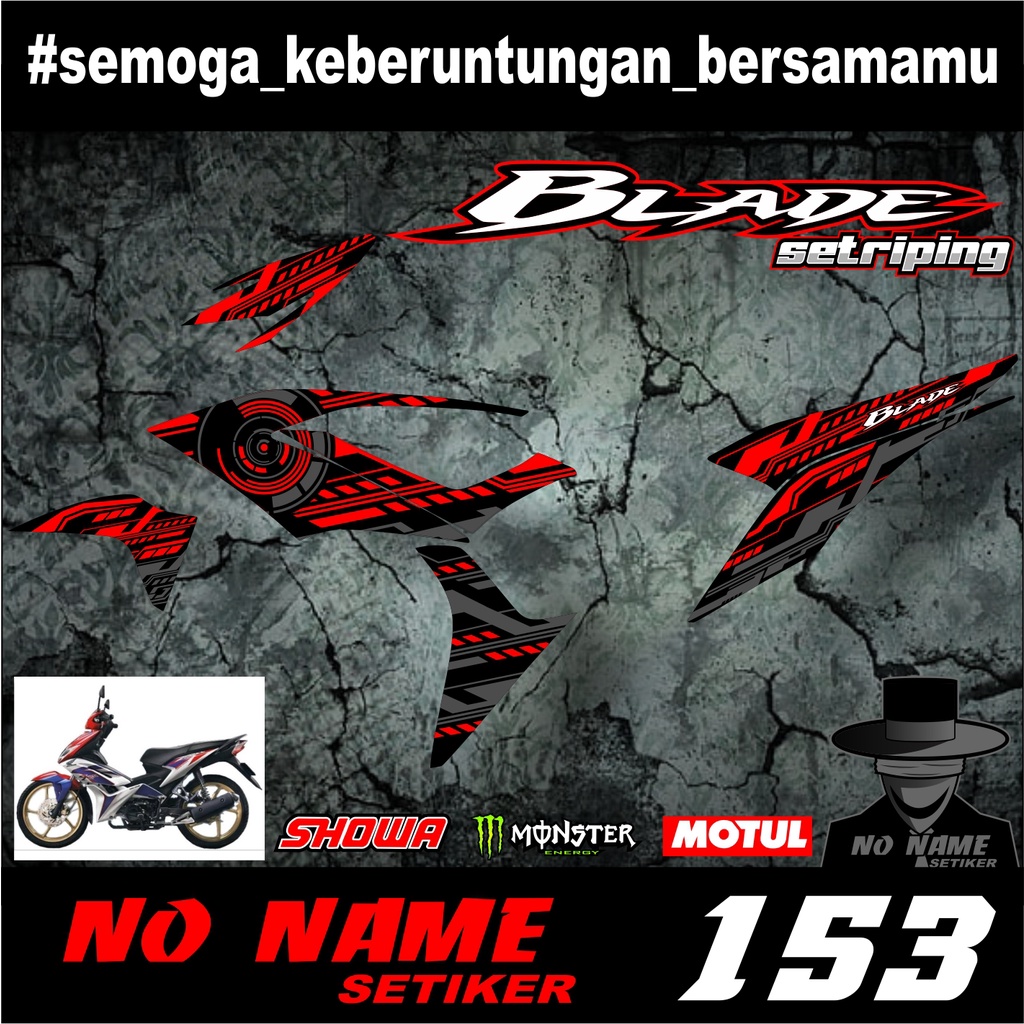 Jual Sticker Striping Blade 110 Karbu (153) - Stiker Motor Honda Blade ...