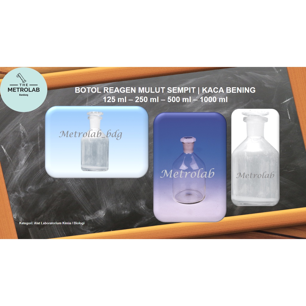 Jual Botol Reagen 250 ml | Mulut Sempit | Kaca Bening | Shopee Indonesia