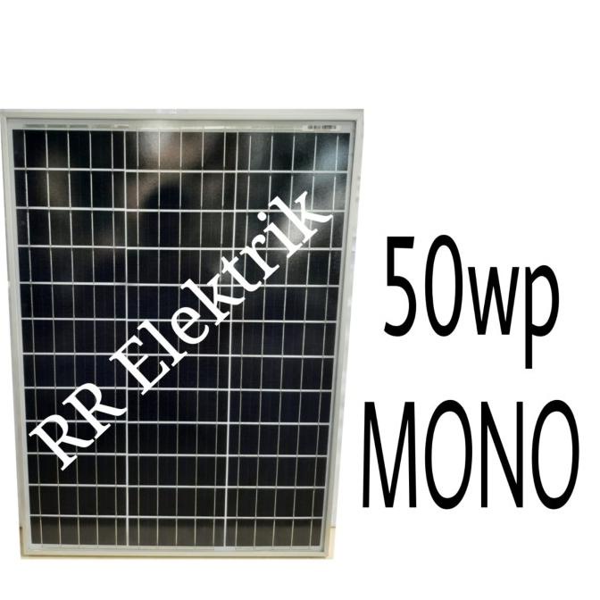Jual Solar Panel / Solar Cell / Panel Surya 50wp Monocrystalline 50 Wp ...