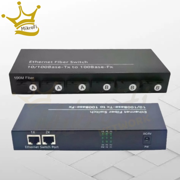 Jual Media Converter Ethernet Fiber Switch 6 Port FO 2 Port LAN 10/100 / 6 FO 2 LAN / 6 SC 2 ...