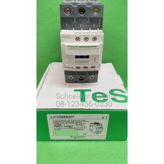 Jual SCHNEIDER KONTAKTOR CONTACTOR LC1D65A 3P 65A Amper 30kW SCHNEIDER | Shopee Indonesia