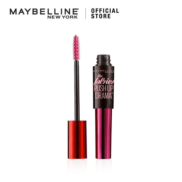 Jual Maybelline Push Up Drama Waterproof Mascara Eyes MakeUp - Hitam ...
