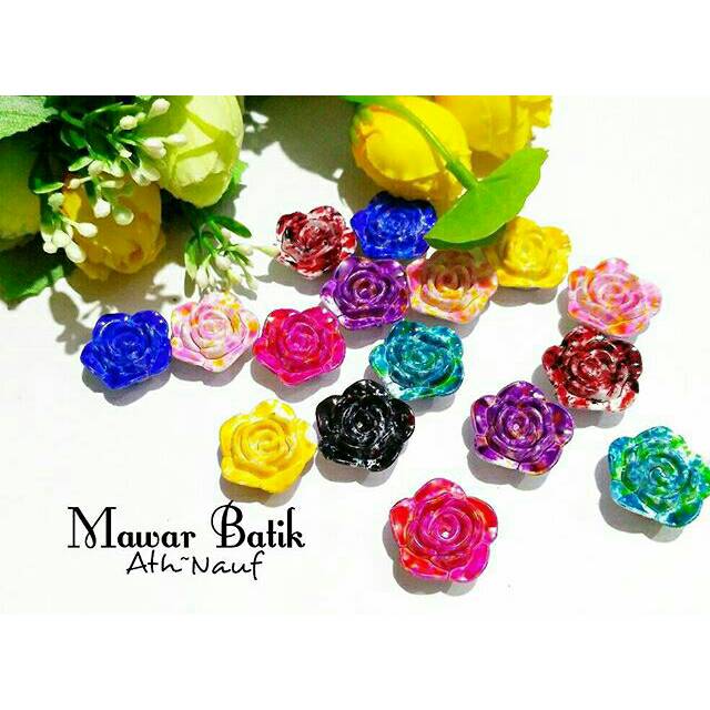 Jual Resin Mawar Batik 2cm | Shopee Indonesia
