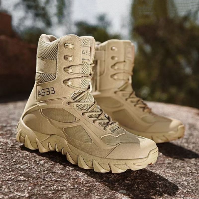 Jual sepatu boots tactical / boots import A533 / cream | Shopee Indonesia