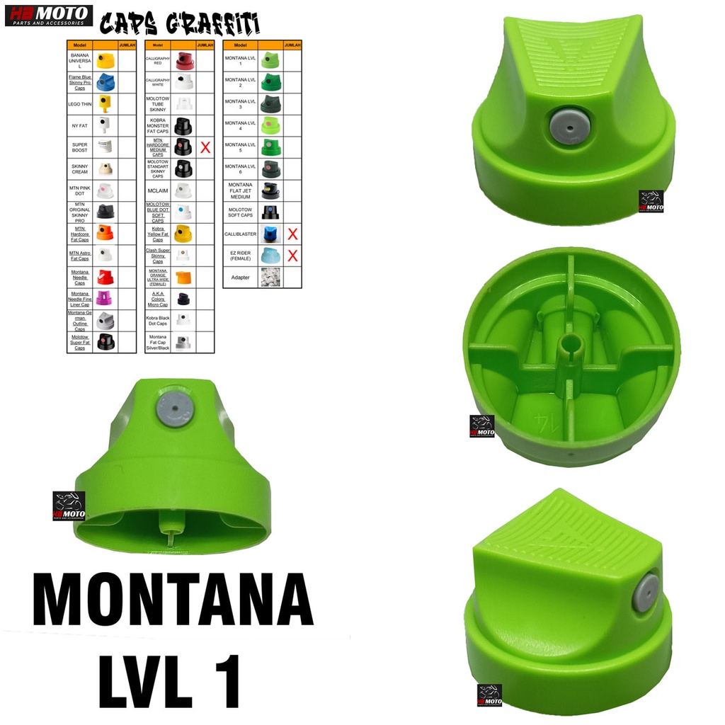 Jual Caps MONTANA LEVEL 1 Grafitti spray paints/MONTANA LEVEL 1/Caps ...