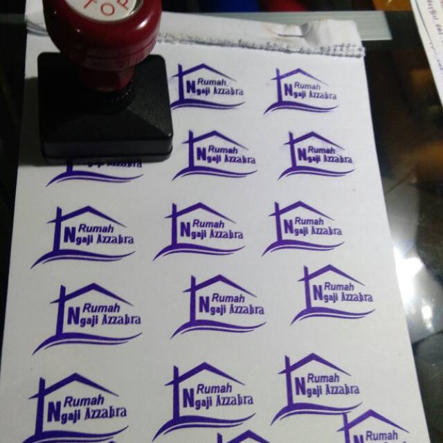 Jual Stempel tanpa bantalan, otomatis satu warna | Shopee Indonesia