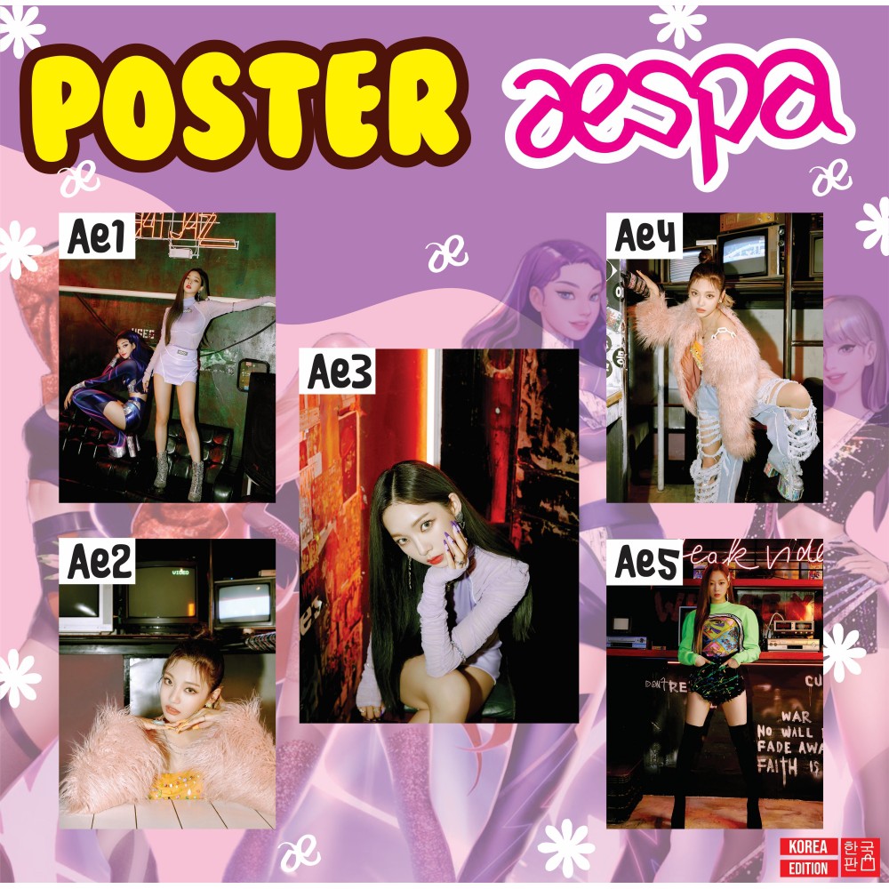 Jual POSTER AESPA AE-AESPA BLACKMAMBA | Shopee Indonesia