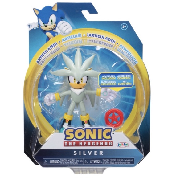 Jual JAKKS PacificSonic Action Figure 4 Inch Silver With Accessory ...