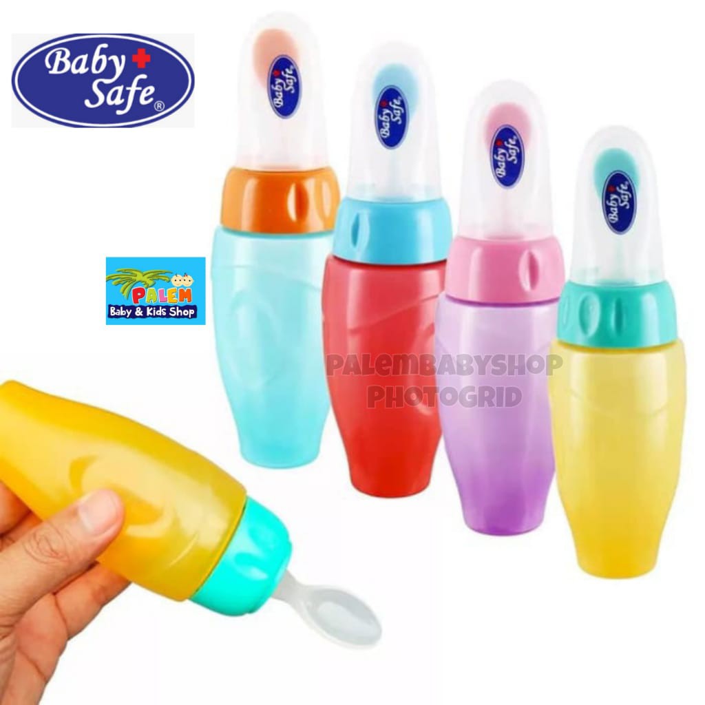 Jual Baby Safe JP029 Botol Sendok Makan Bayi / Bottle Spoon Babysafe / Feeding Soft Feeder Easy ...