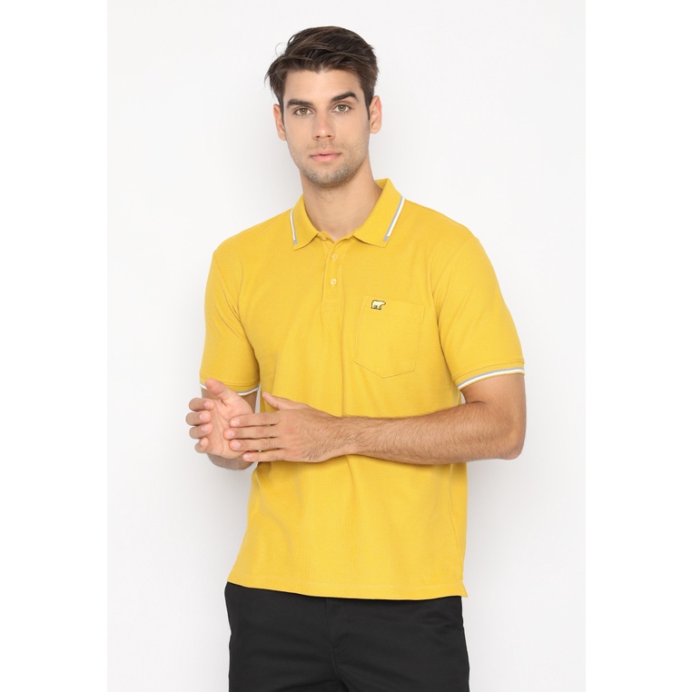Jual Jack Nicklaus Cedar Polo Shirt Pria Regular Fit Honey | Shopee ...