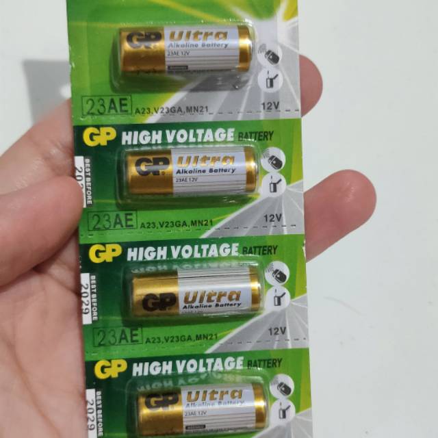Jual (GP) High Voltage Alkaline Battery 23AE A23 V23GA MN21 12V | Shopee Indonesia