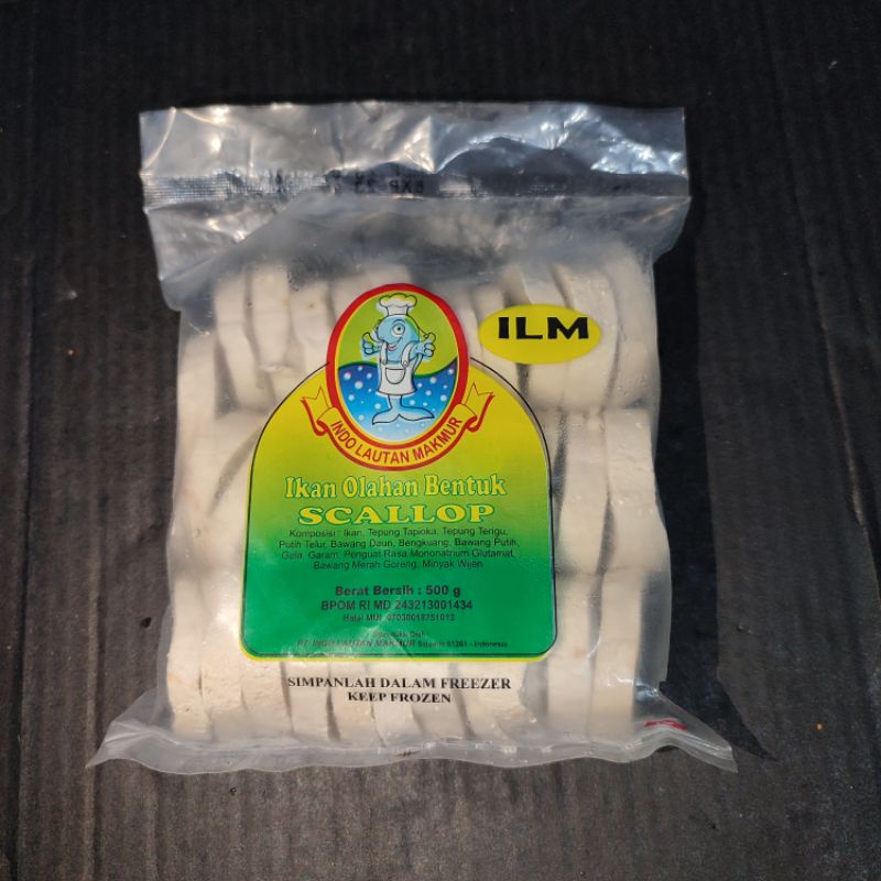 Jual Scallop produk ILM netto 500 gram Olahan Ikan Tempura frozen food ...