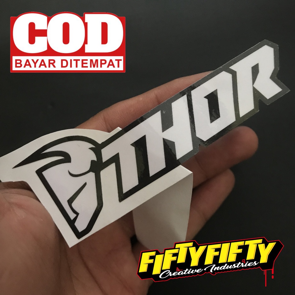 Jual Stiker Print Cut THOR Stiker Printing Laminasi Glossy Stiker Motor ...