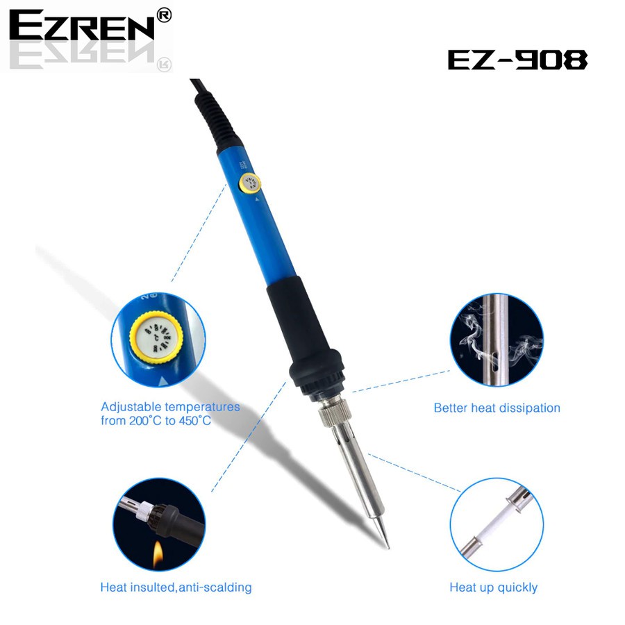 Jual Ezren EZ-908 Solder Tangan Soldering Iron Switch On Off Welding ...