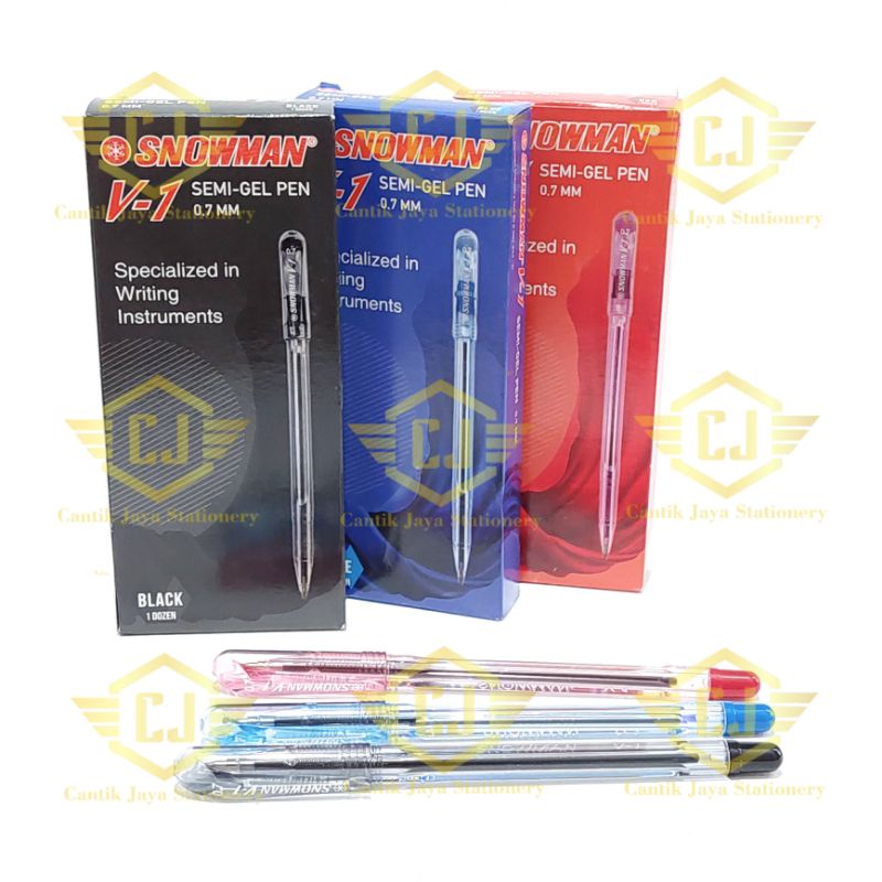 Jual 1 LSN / 12 Pcs Pulpen Ballpoint Ball Pen Snowman V1 | Shopee Indonesia