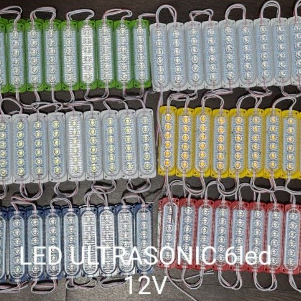 Jual Lampu LED variasi ultrasonic 6 LED 12 volt 24 volt 3,5watt mobil motor | Shopee Indonesia