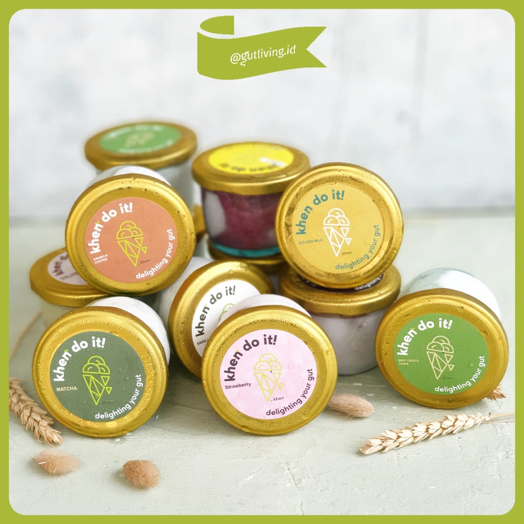 Jual Mini Ice Cream Gelato Grassfed Cow Milk Khen (Es Krim Natural ...