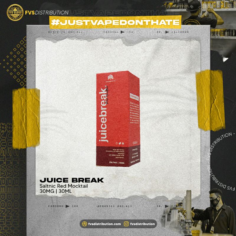 Jual JUICE BREAK SALTNIC RED MOCKTAIL 30MG 30ML | Shopee Indonesia