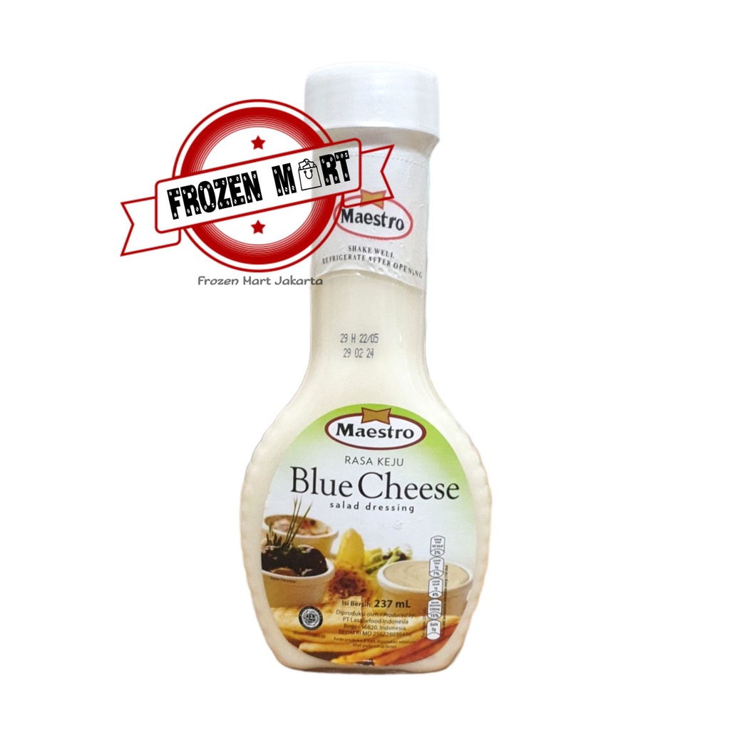 Jual MAESTRO Salad Dressing Blue Cheese / Saus Rasa Keju Halal 237 Ml ...