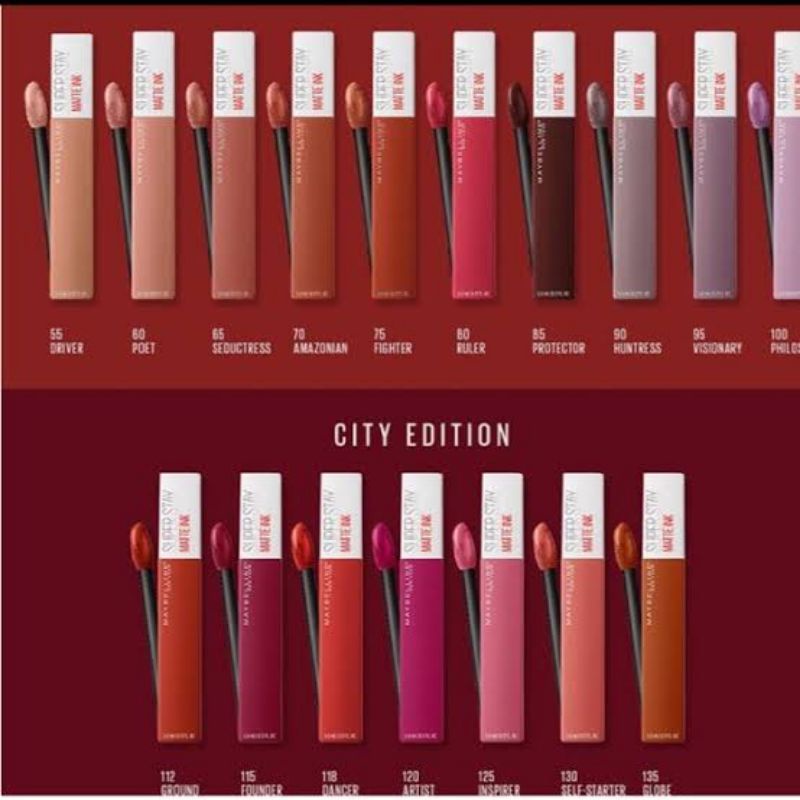 Jual Ready Maybelline Superstay Matte ink 60 Poet 65, 10 Dreamer ...