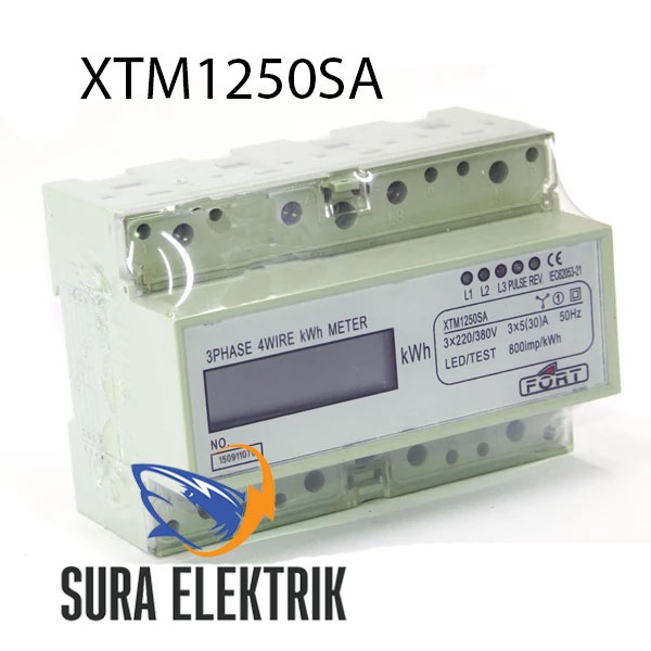 Jual KWH Meter (LCD) Direct Fort XTM1250SA FORT 3 Phase | Shopee Indonesia