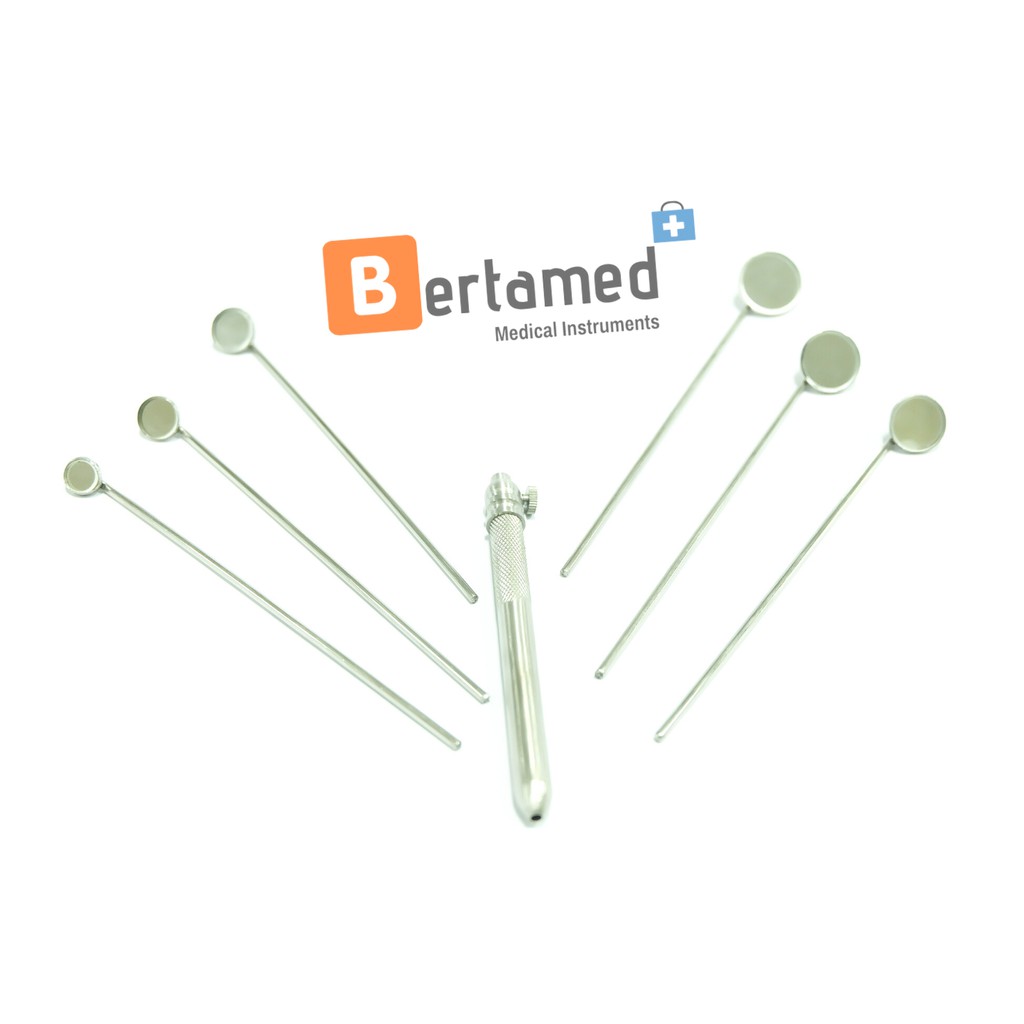 Jual Laryngeal Mirror With Handle / Kaca Laring Faring / pharyngeal ...