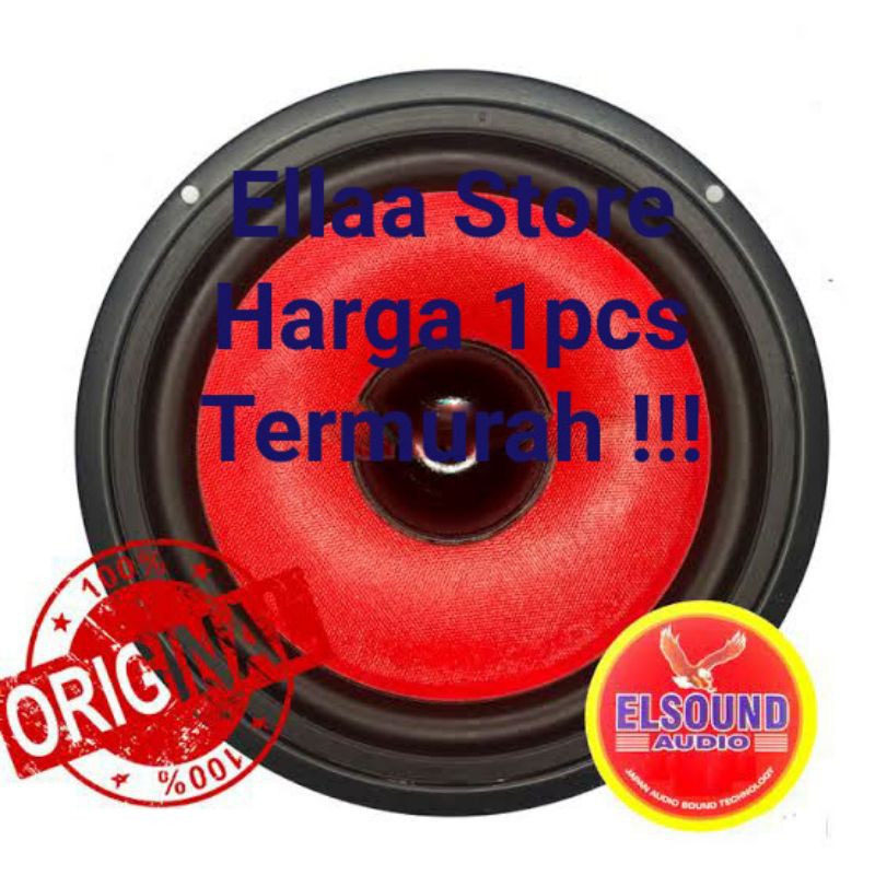 Jual Speaker Elsound 8 MT Inch Woofer Bass Warna Merah 100 Watt Original | Shopee Indonesia