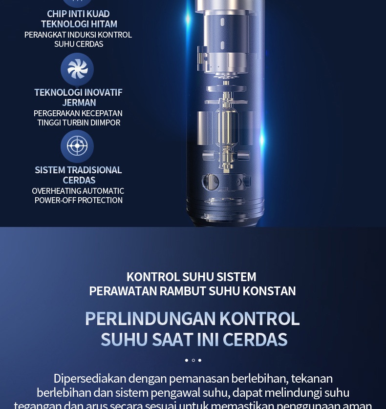 Jual Abeni Hair Dryer ion negatif Pengering Rambut 850W Kecepatan ...