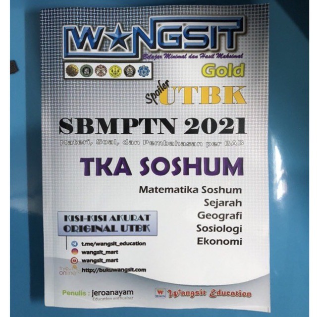 Jual Buku Wangsit UTBK TKA SOSHUM 2021 Original | Shopee Indonesia