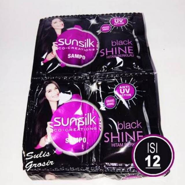Jual Sampo Sunsilk Co-Creations Black Shine (1 renceng isi 12 sachet) | Shopee Indonesia