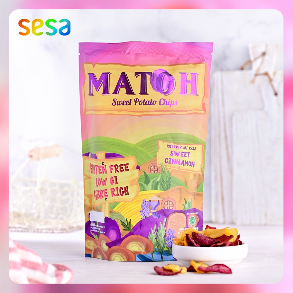 Jual MATOH Sweet Potato Chips Flavor Sweet Cinnamon 68gr - Keripik Singkong | Shopee Indonesia