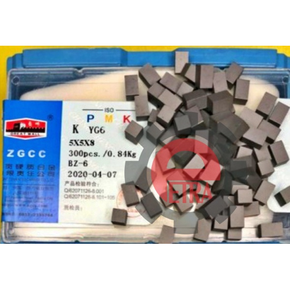 Jual Mata widia Carbide tip Betel kotak 5x5x8 mm bubut milling dll ...