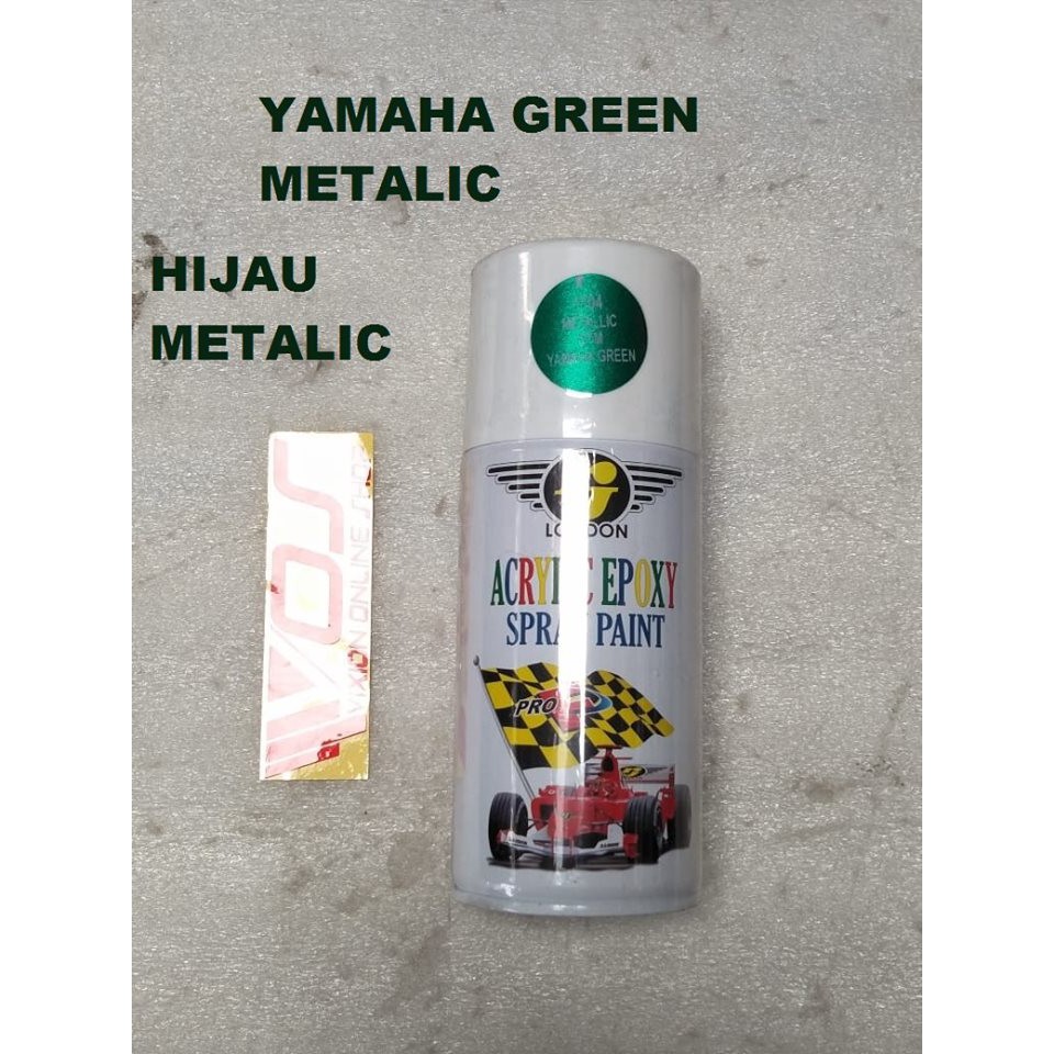 Jual CAT KALENG SEMPROT PYLOX MERK RJ 300CC YAMAHA GREEN METALIC ...