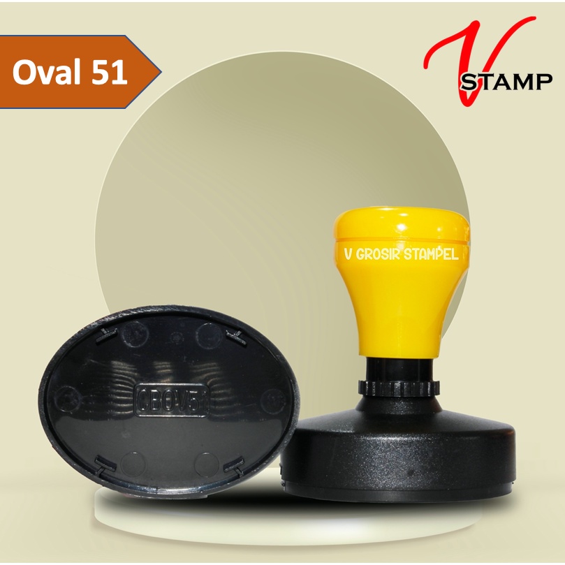 Jual Gagang Stempel Warna Oval Ukuran 51 mm / GROSIR BAHAN STEMPEL FLASH CB OVAL 5,1 CM / GAGANG ...