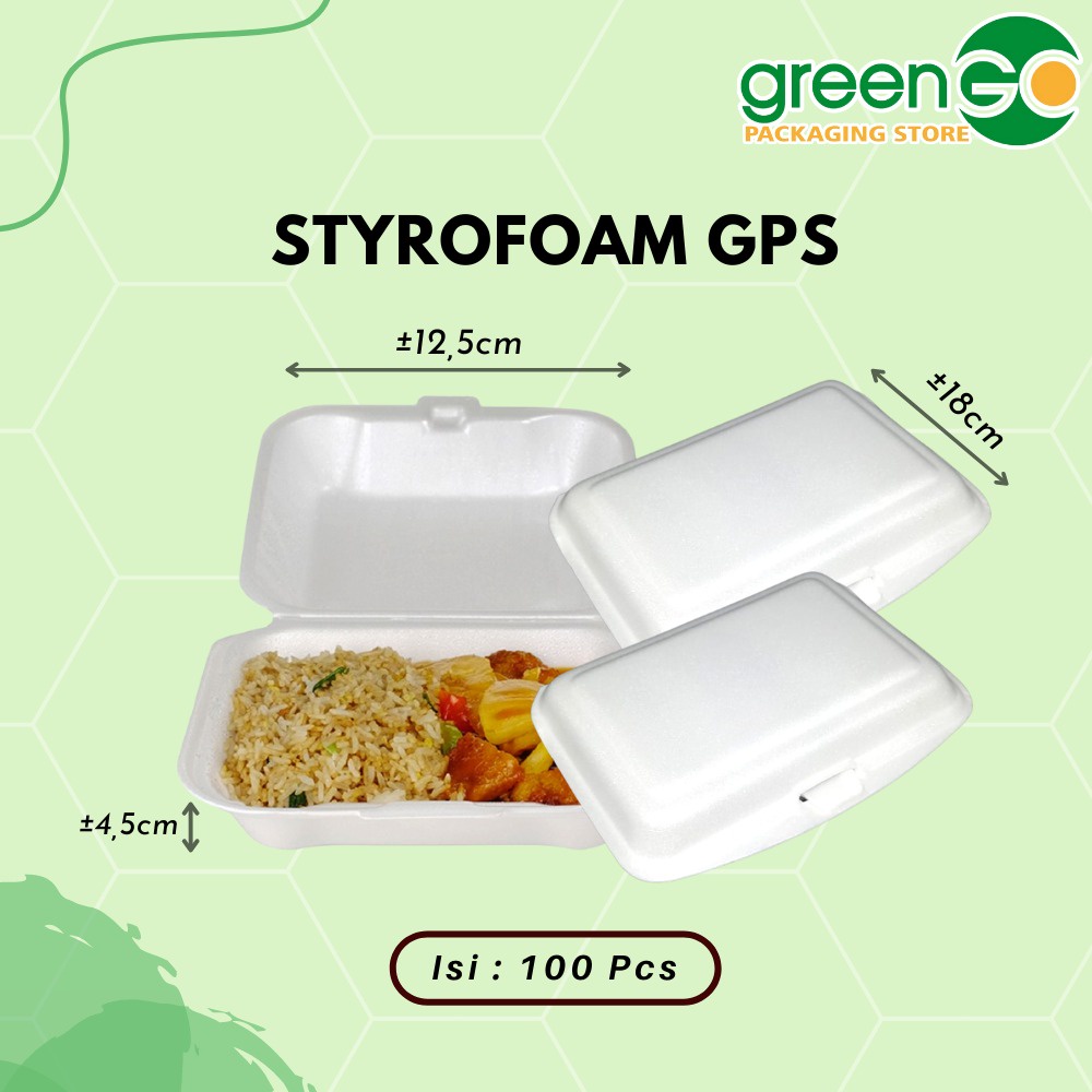 Jual STYROFOAM GPS ISI 100 PCS STEROFOAM UKURAN STANDART UNTUK MAKANAN ...