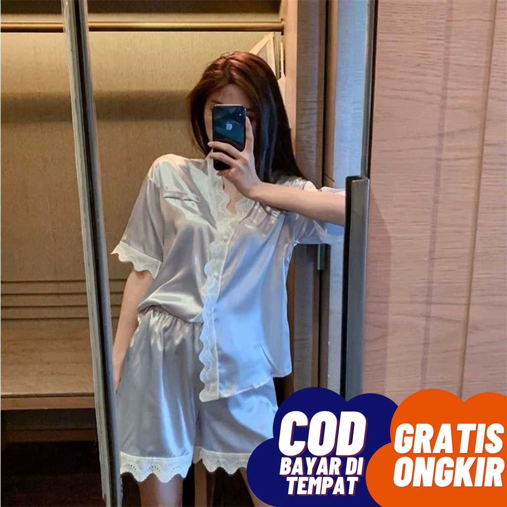 Jual BAJU TIDUR WANITA BAJU TIDUR PIYAMA BAJU TIDUR WANITA DEWASA SET BAJU TIDUR WANITA SETELAN ...