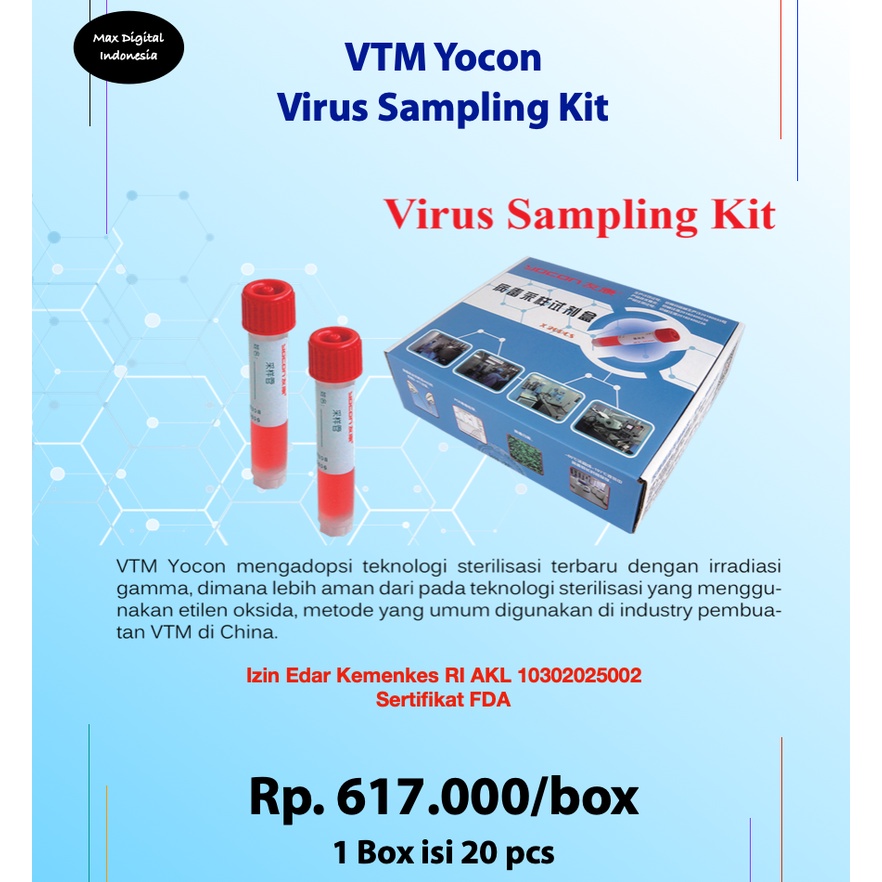 Jual VTM Virus Sampling Kit - Yocon | Shopee Indonesia