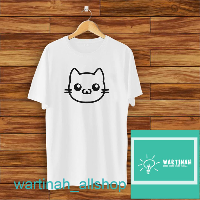 Jual Promo Produk Kaos Emote Emoticon Kucing Jepang 1 Lucu Premium ...