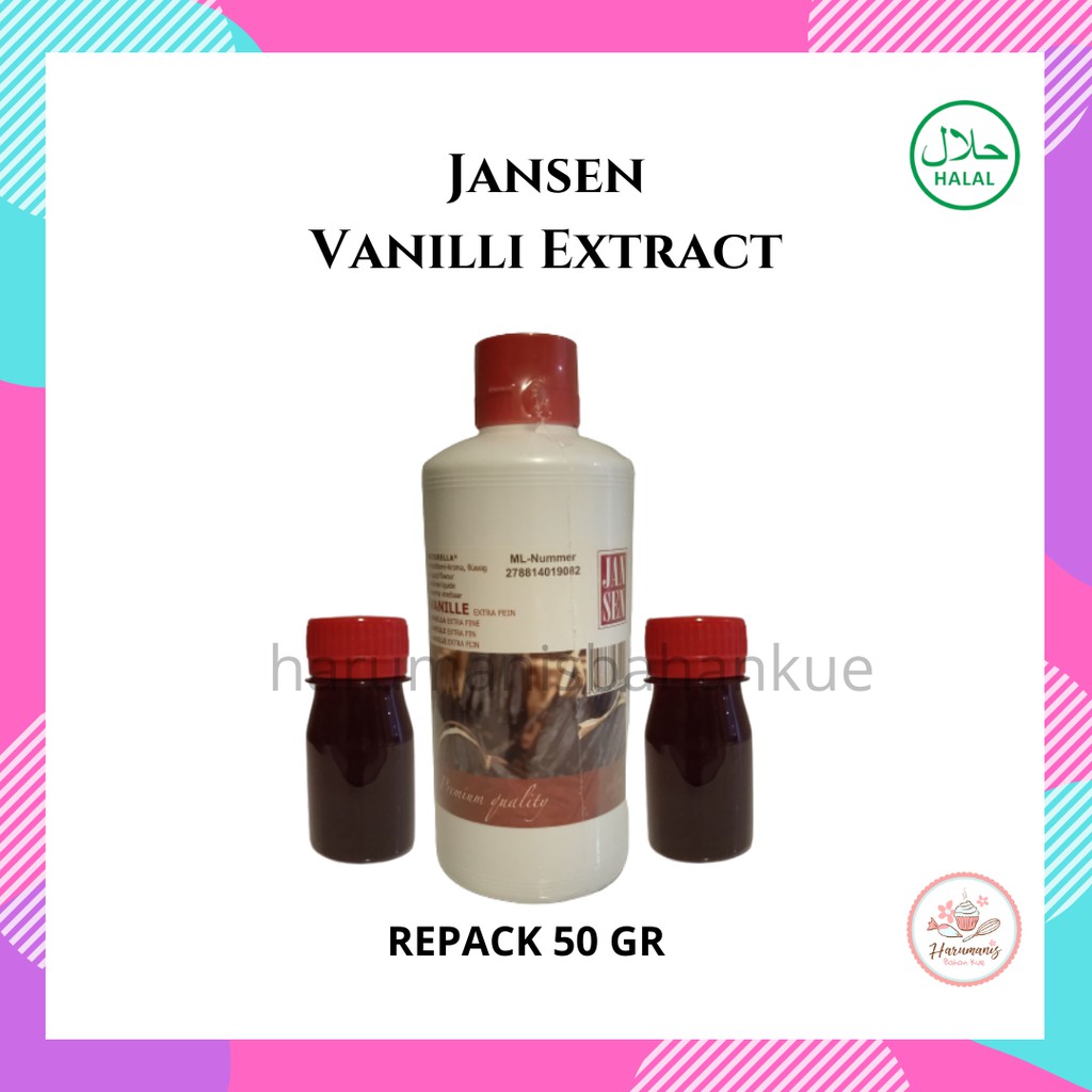 Jual Jansen Vanilla Extract Botol Kecil 50gr | Shopee Indonesia