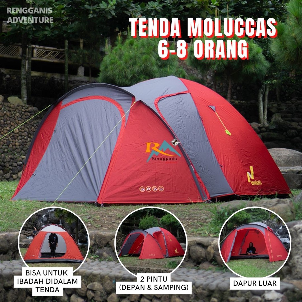 Jual Tenda Camping Family TENDAKI MOLUCCAS 6 Orang Dome Java 4 Pro Big ...
