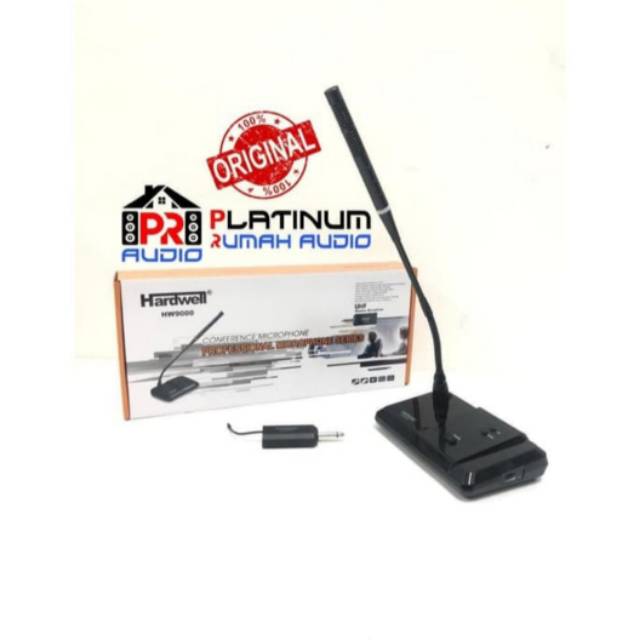 Jual Mic Wireless Podium HARDWELL HW 9000 Original Mic Meja ...