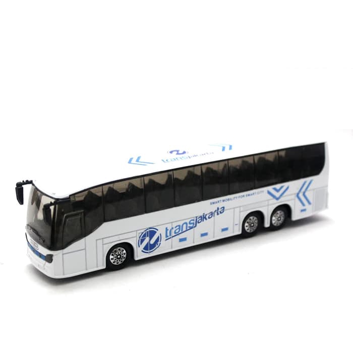 Jual Diecast Miniatur Mobil Bus Transjakarta Busway - Putih | Shopee ...