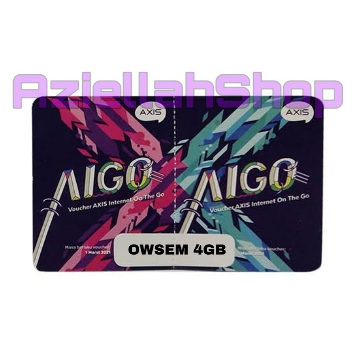 Jual AXIS AIGO 1+1GB (OWSEM 4GB) | Shopee Indonesia