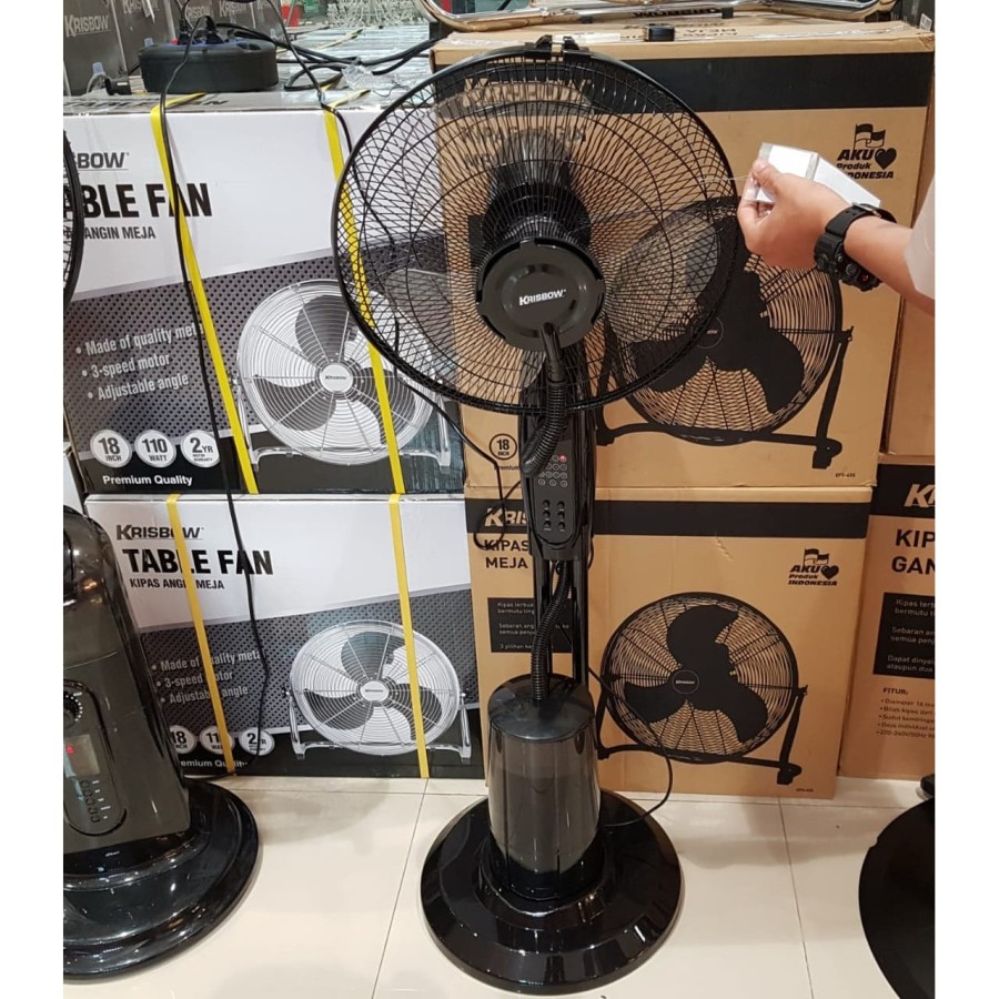 Jual Krisbow Kipas Angin Uap Dengan Remote 75 W | Shopee Indonesia