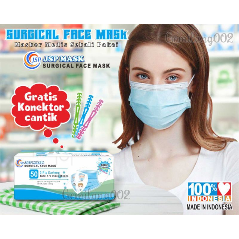 Jual SPECIAL HARGA PROMO! MASKER NON HIJAB WARNA BIRU 1BOX ISI 50pcs ...