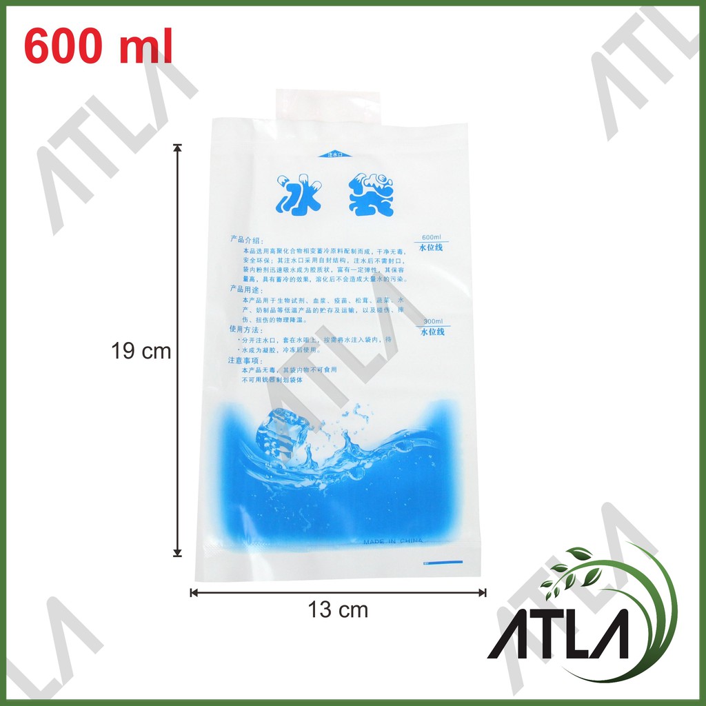 Jual Ice Gel Pack Bag 600ml Jelly Dry Es Cooler Pendingin Blue Ice ...